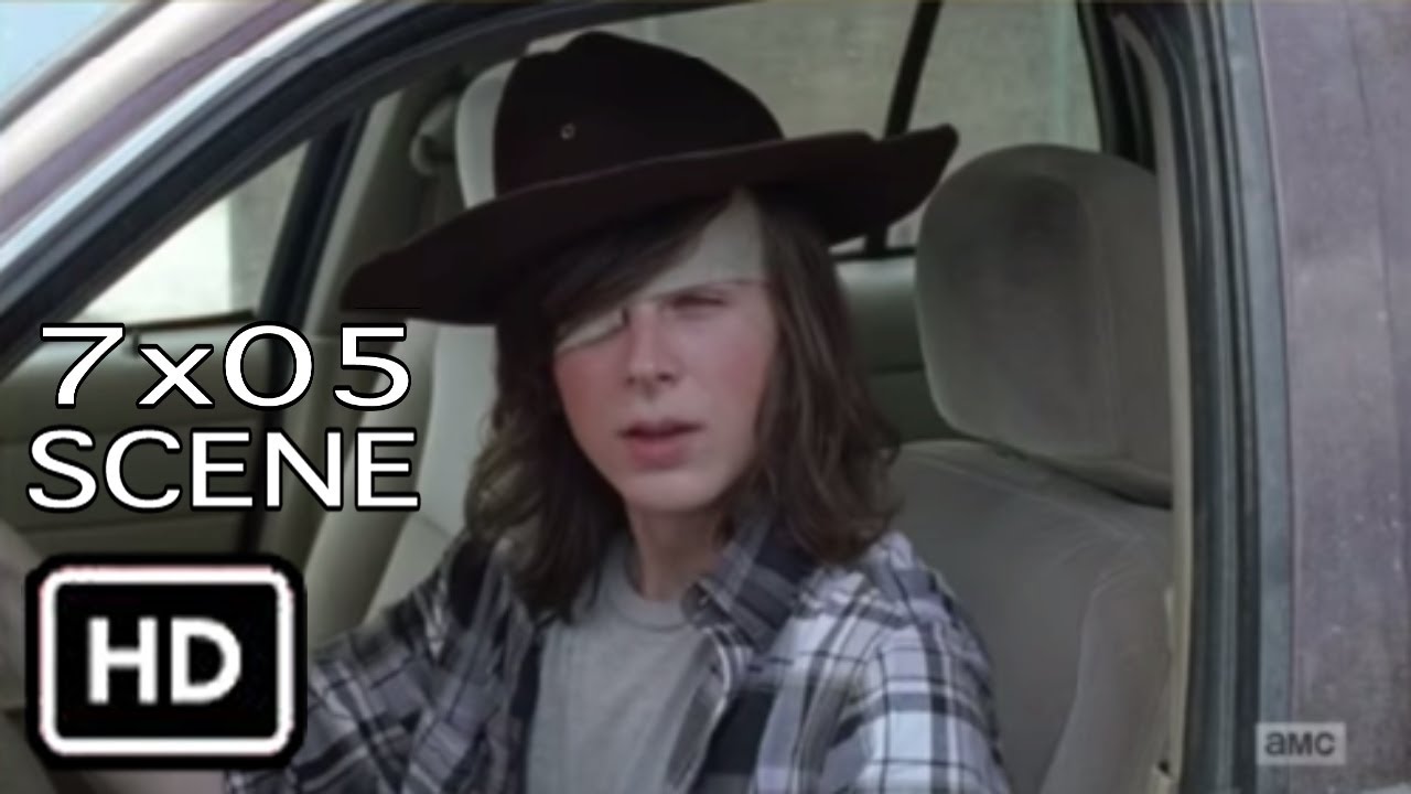 The Walking Dead 7x05 "Carl Saves Enid From The Dead" Scene Season 7 ...