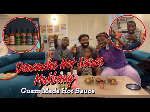 MUKBANG | Denanche Guam Made Hot Sauce - YouTube