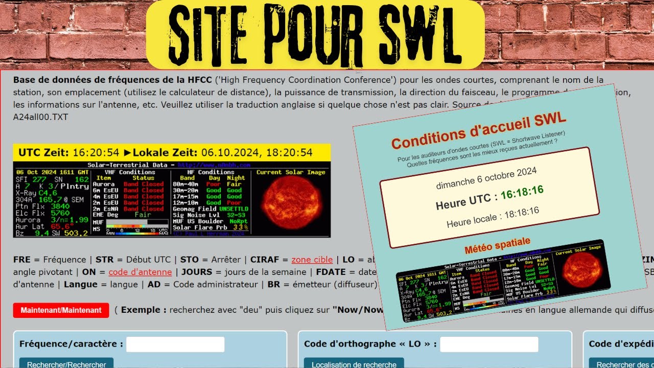 Base de données pour SWL - YouTube
