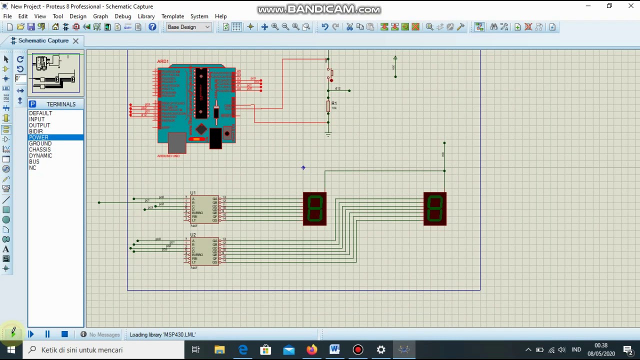 Membuat Bcd 7 Segment Menggunakan Proteus Dan Arduino Youtube