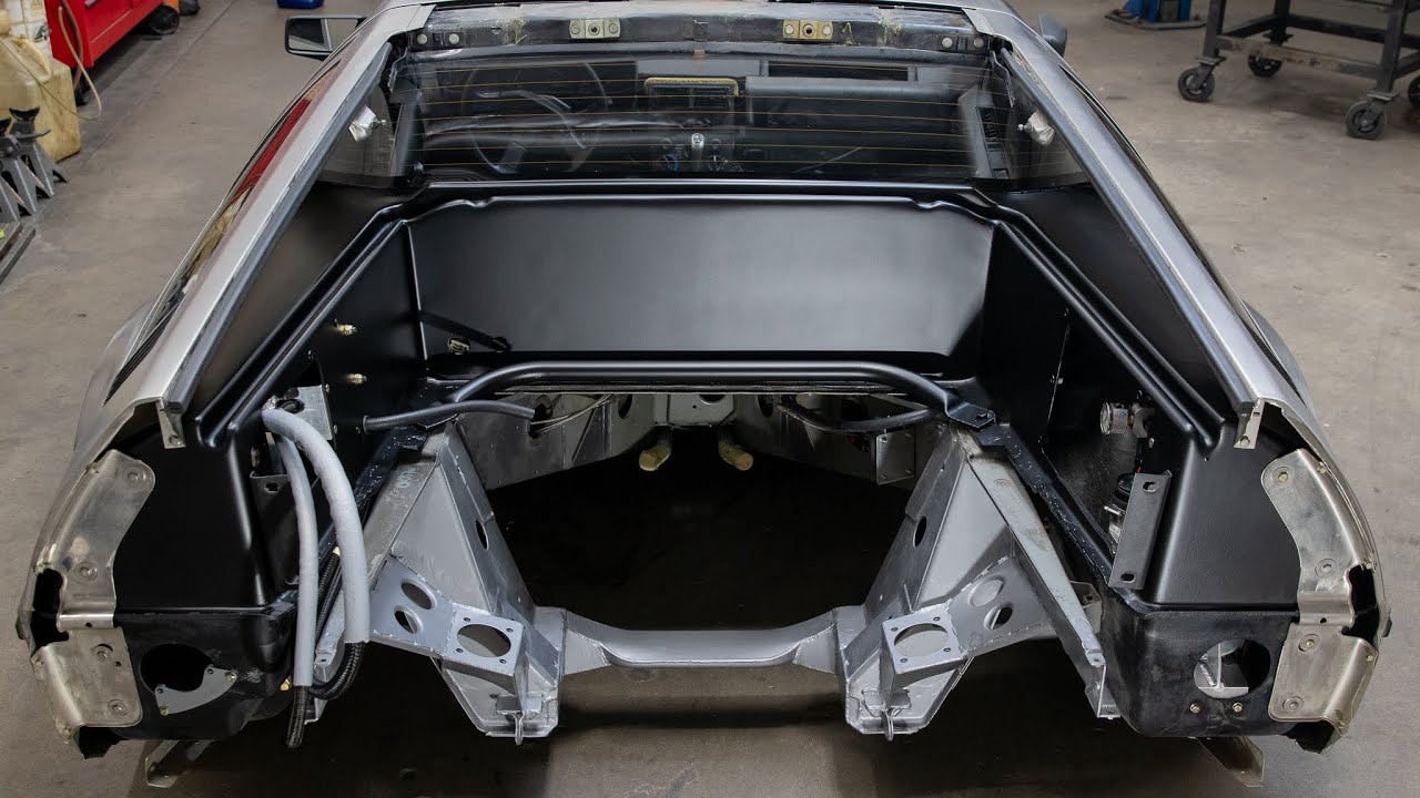 Engine Bay Painted / Delorean Build Ep 7 - YouTube