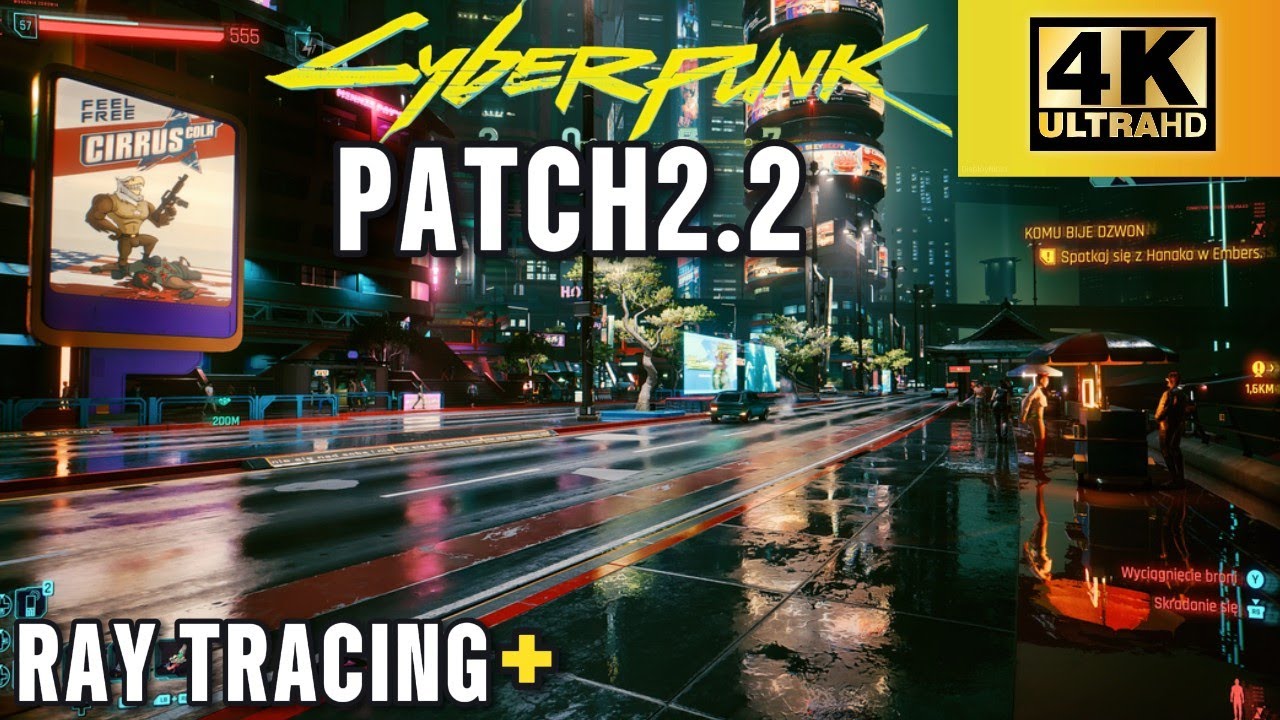 Open World Patch 2.2 +Ray Tracing CyberPunk2077 4K/60fps - YouTube