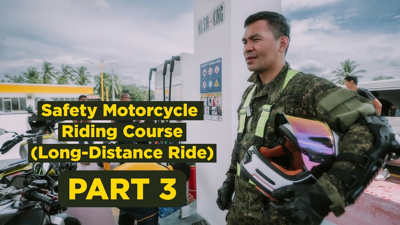 MANNY PACQUIAO 1ST LONG-DISTANCE RIDE (Safety Motorcycle Riding Course ...