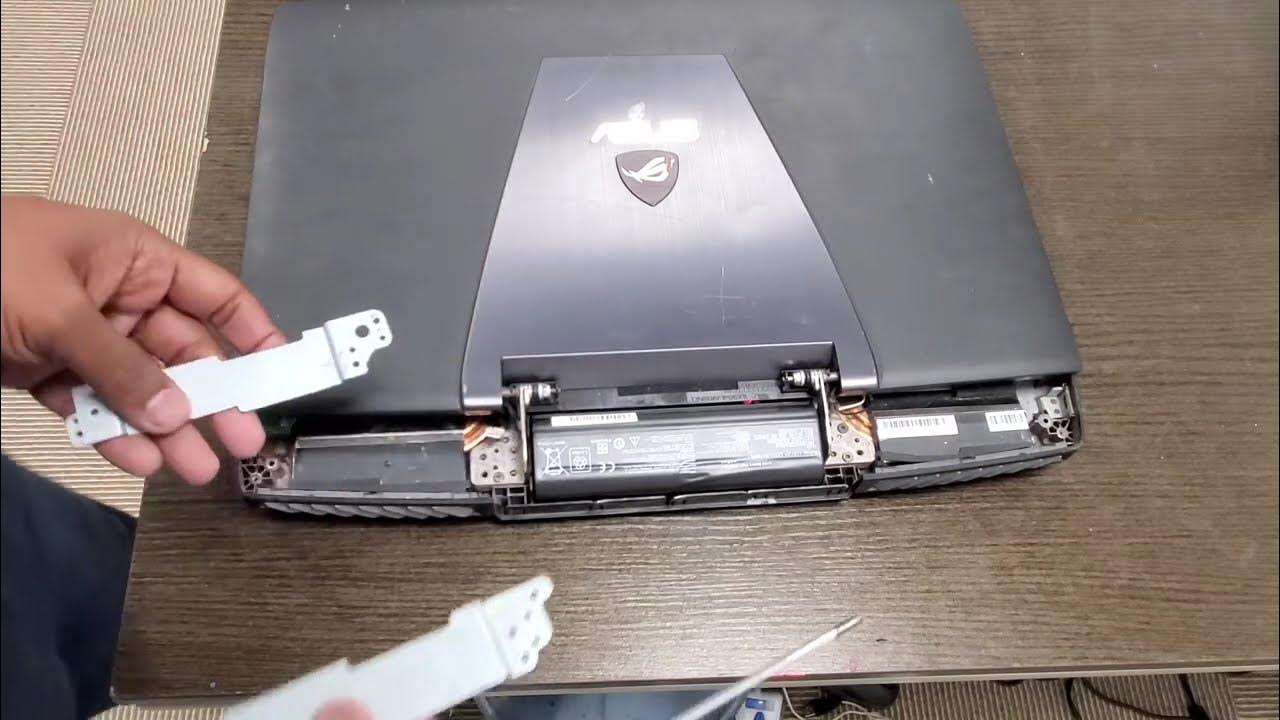 how to replace battery of G751J Asus ROG tutorial - YouTube
