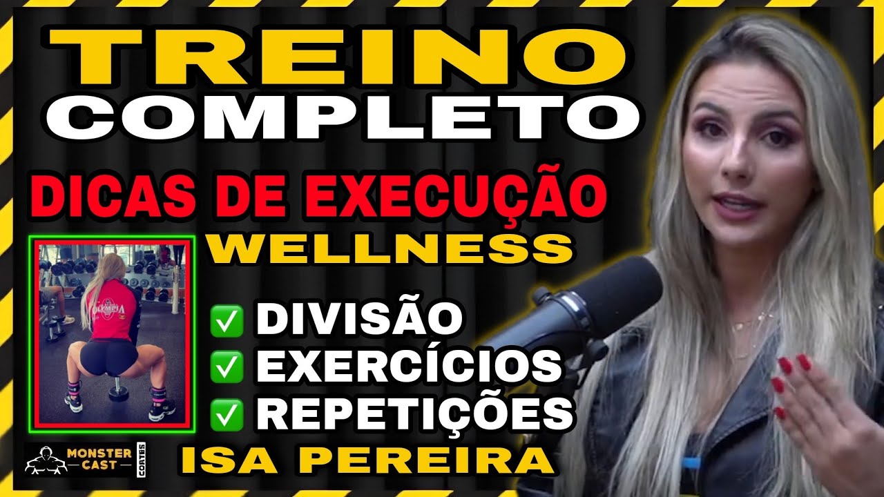 DIVISÃO E TREINO PARA WELLNESS NÍVEL OLYMPIA ! | ISA PEREIRA - YouTube