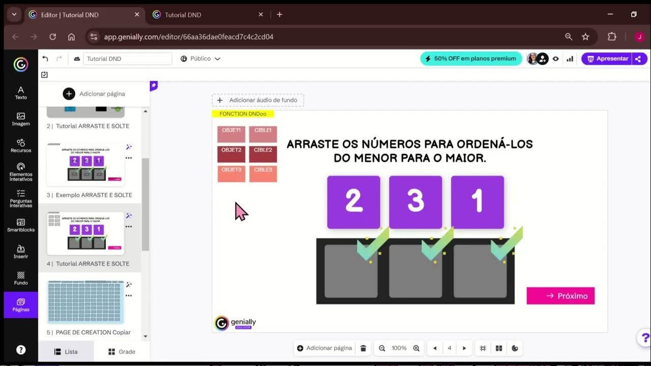 Genially | Como fazer um jogo de ARRASTAR E SOLTAR bem mais legal | Parte 2 - YouTube