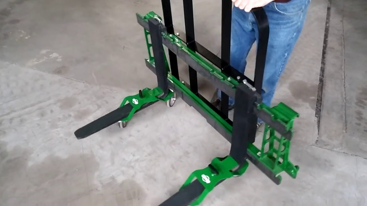 Artillian Pallet Fork Caster Carts - YouTube