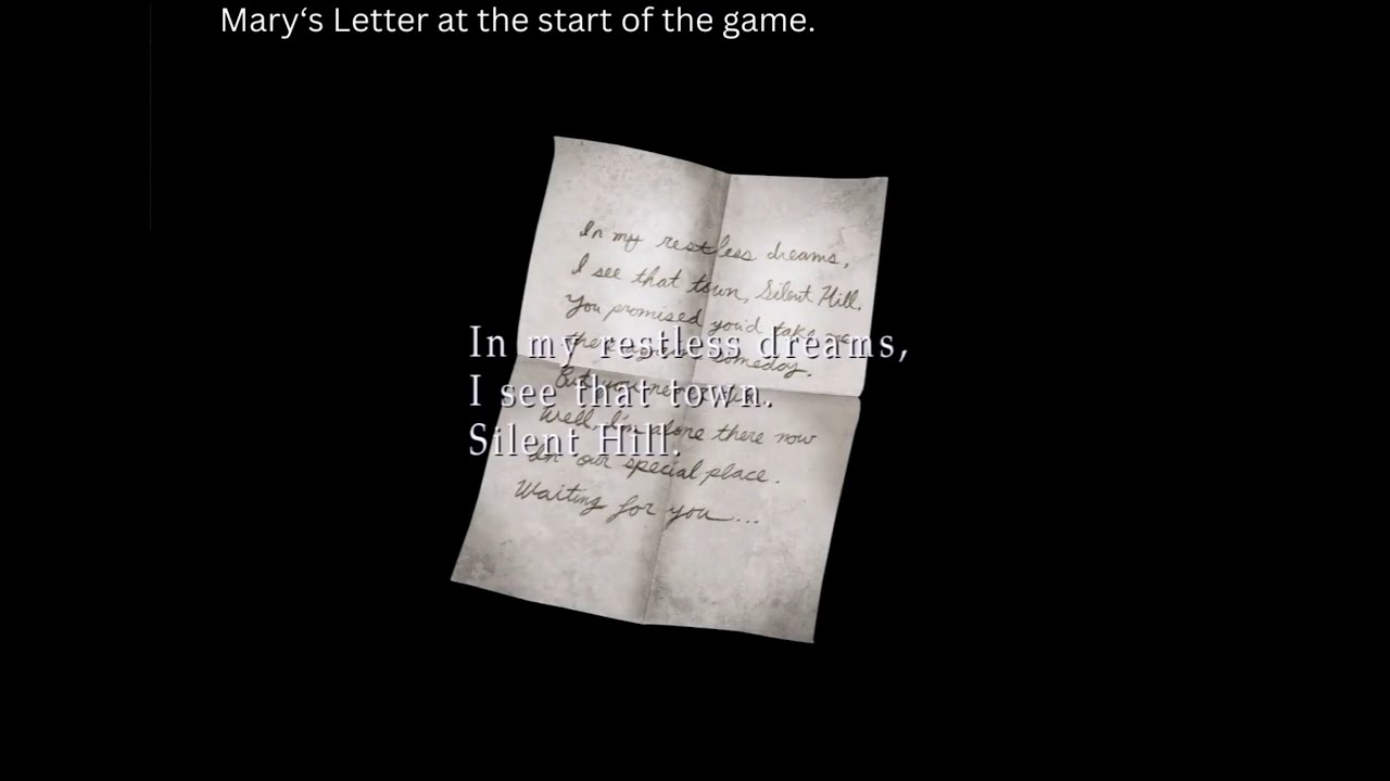 Silent Hill 2 Mary's Letter Changing Throughout Game - YouTube