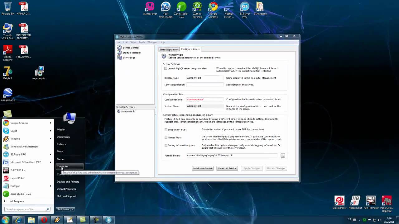 Instalacija MySQL GUI tools i implementacija sa WAMP serverom - YouTube