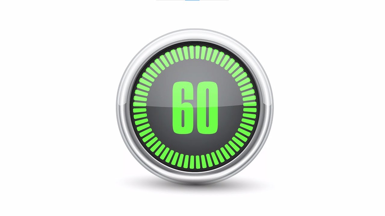 1 minute countdown | 60 Second Countdown version. 12 - YouTube