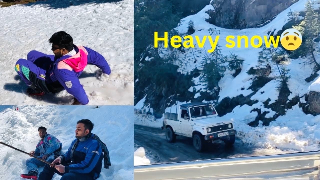 Heavy snow Himachal | small trip in mountains | Manali vibe in sidhpur ...