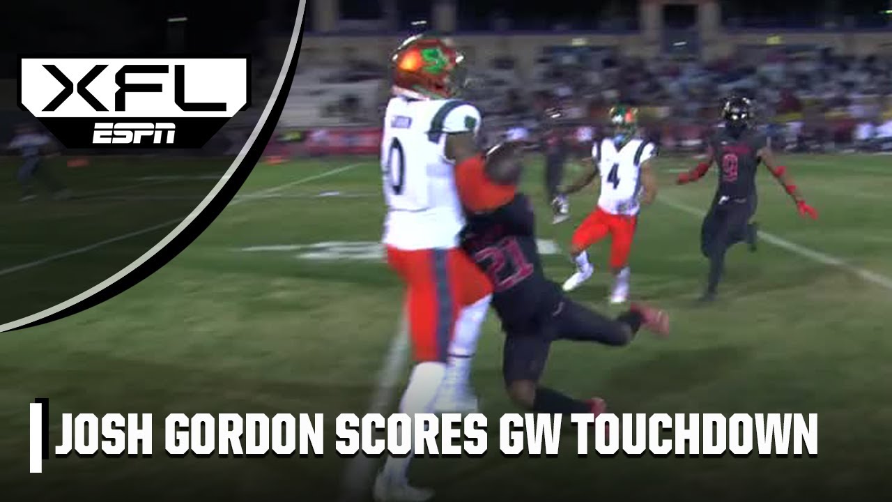 Josh Gordon scores 65-yard TD to win it for Seattle | XFL on ESPN - YouTube