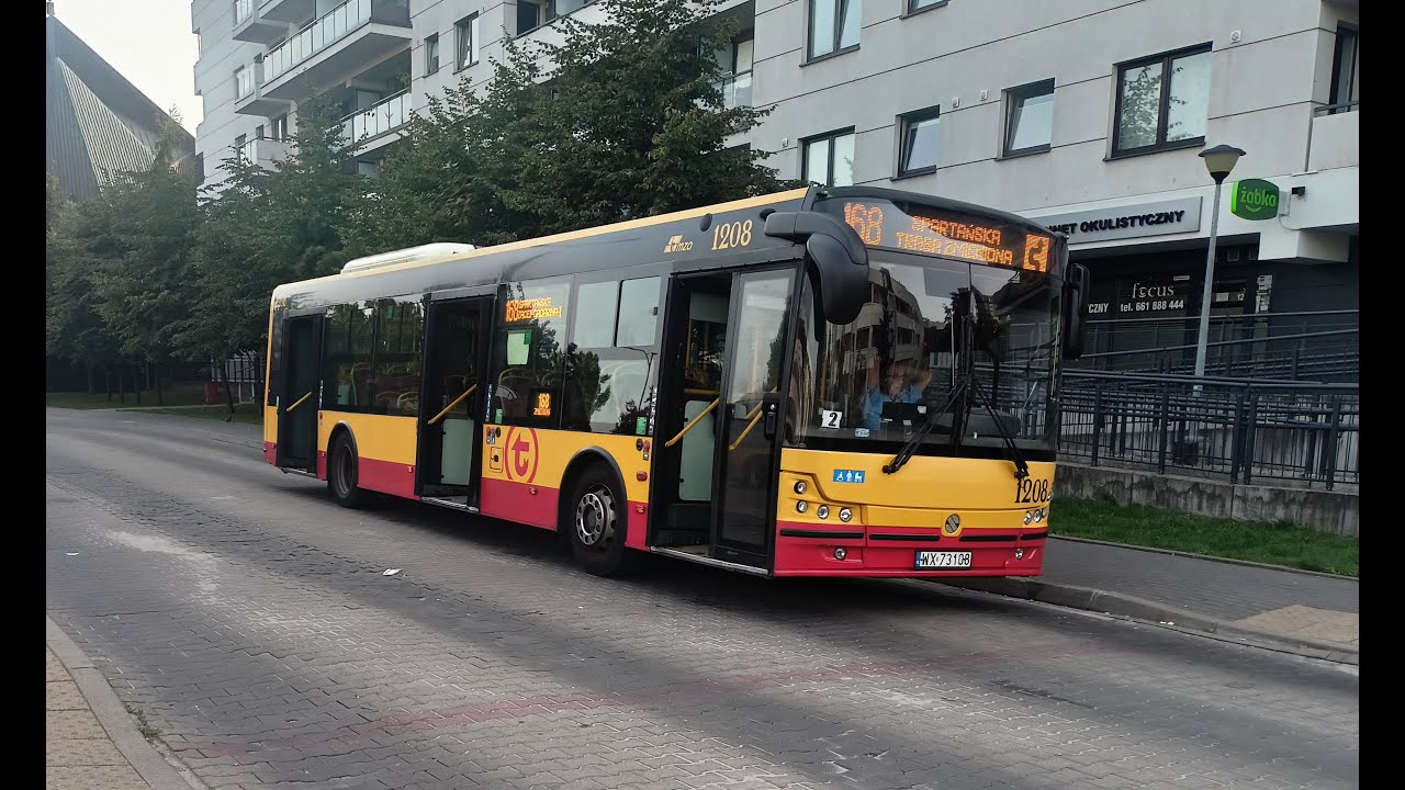 Solbus SM12 #1208 MZA Warszawa na 2/168 - YouTube