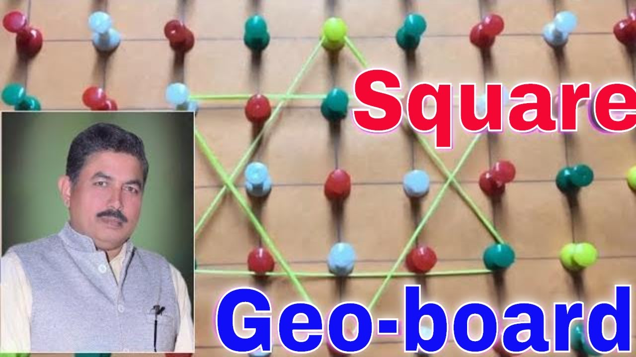 How to make SQUARE GEO - BOARD - Ideal maths lab with models and ...
