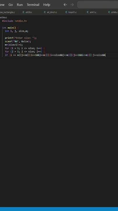 卐卐Swastika Pattern In C language 卐卐卐 #coding_for_beginners #coding_solutions #coding - YouTube
