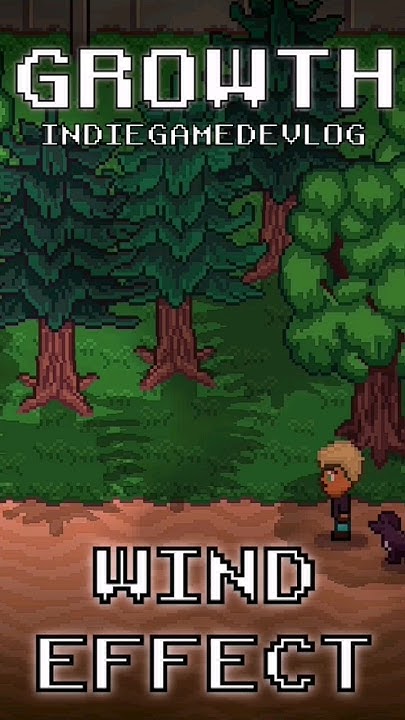 Godot 4 Growth DevLog [252] - Wind effect Shader #gamedev #godot #indiedev #godotengine #shorts ...