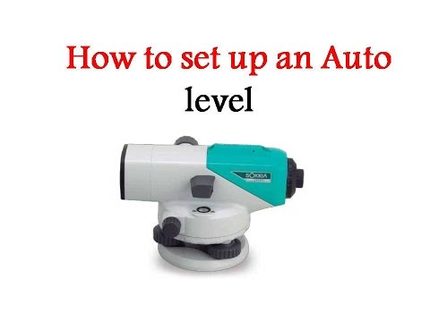 How to set up an Auto level - YouTube