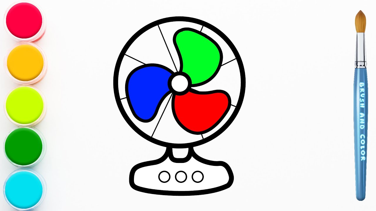 How to Draw a Fan | Step by Step - YouTube