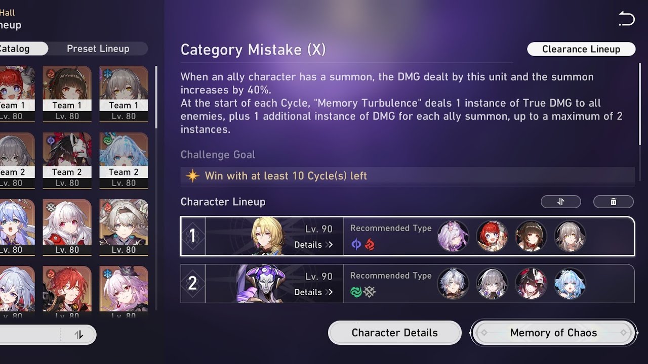 HSR Memory of Chaos Category Mistake 10 + Team Build - YouTube