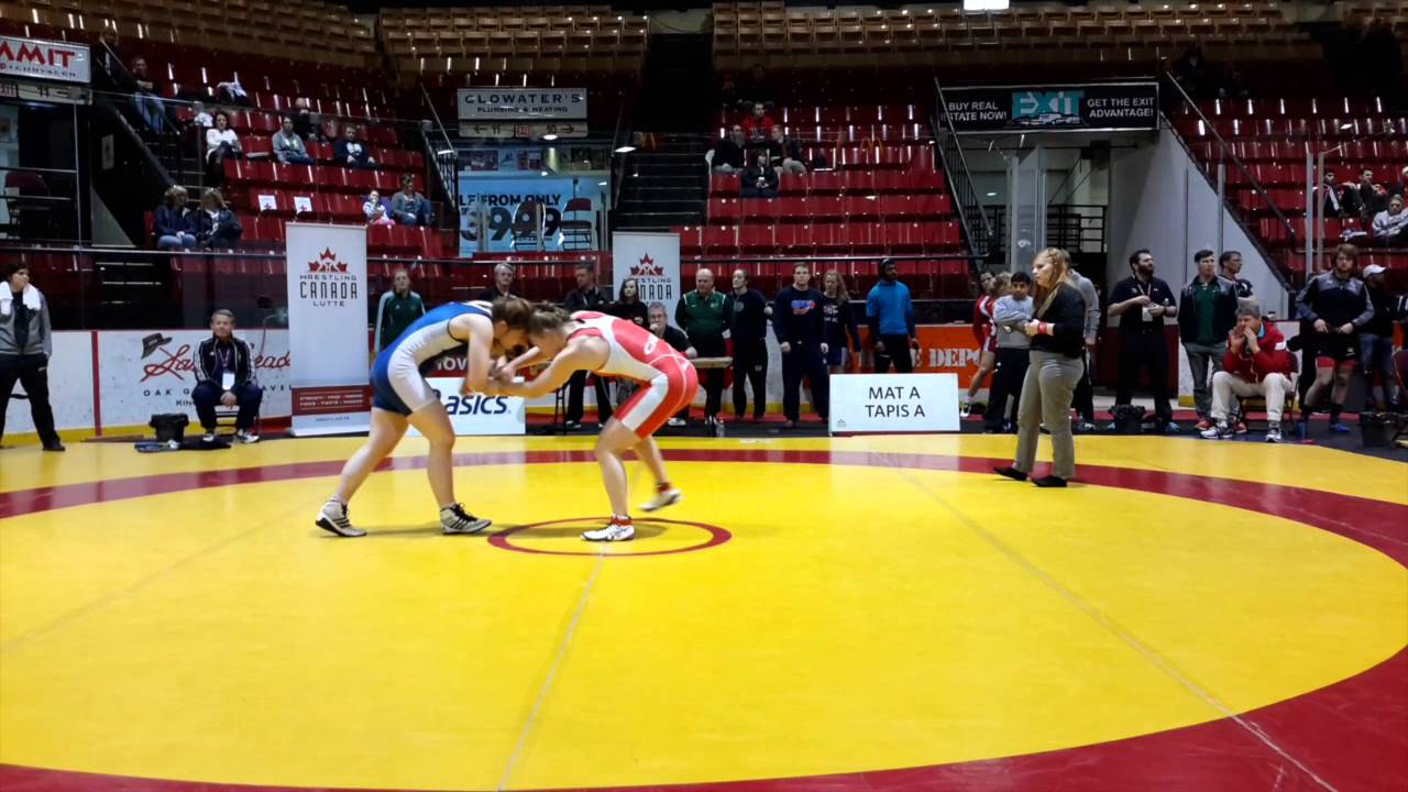 2016 Canadian Senior Championships: 75 kg Veronica Keefe vs. Gracelynn ...