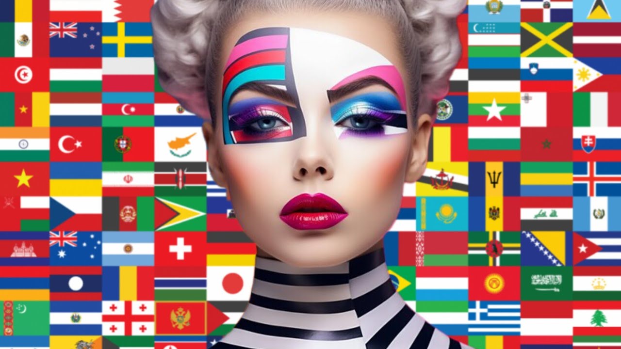 [4k] AI ART Countries Midjourney Model AI Art Lookbook Video Flags ...