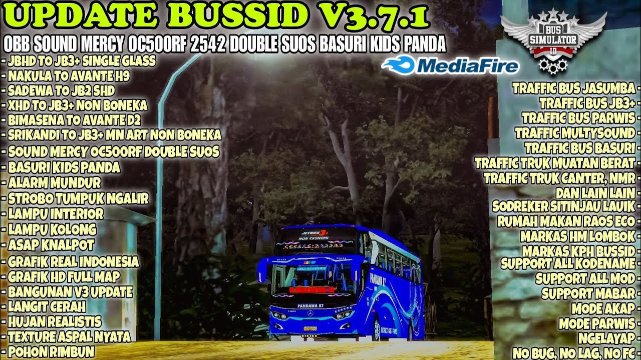 SHARE 2‼️OBB BUSSID V3.7.1 SOUND MERCY OC500RF 2542 DOUBLE SUOS BASURI ...