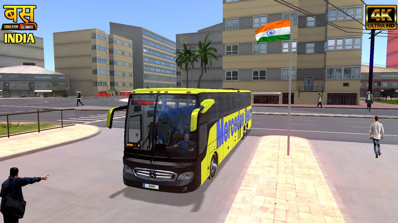 🚍 Bus Simulator Ultimate India: Vadodara to Patna Mercedes-Benz Bus ...