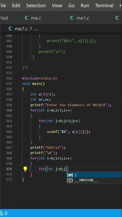 Write a program to print sum of rows and columns of matrix #c #programming - YouTube