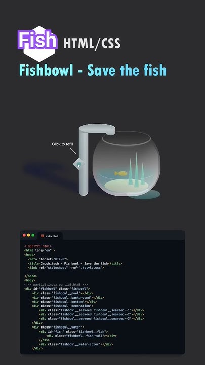 make- Fishbowl Save the fish.!#developer #javascript #technology #code #java #coder #html # ...