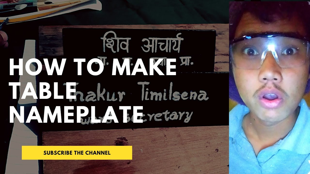 How to make table #nameplate#.. - YouTube