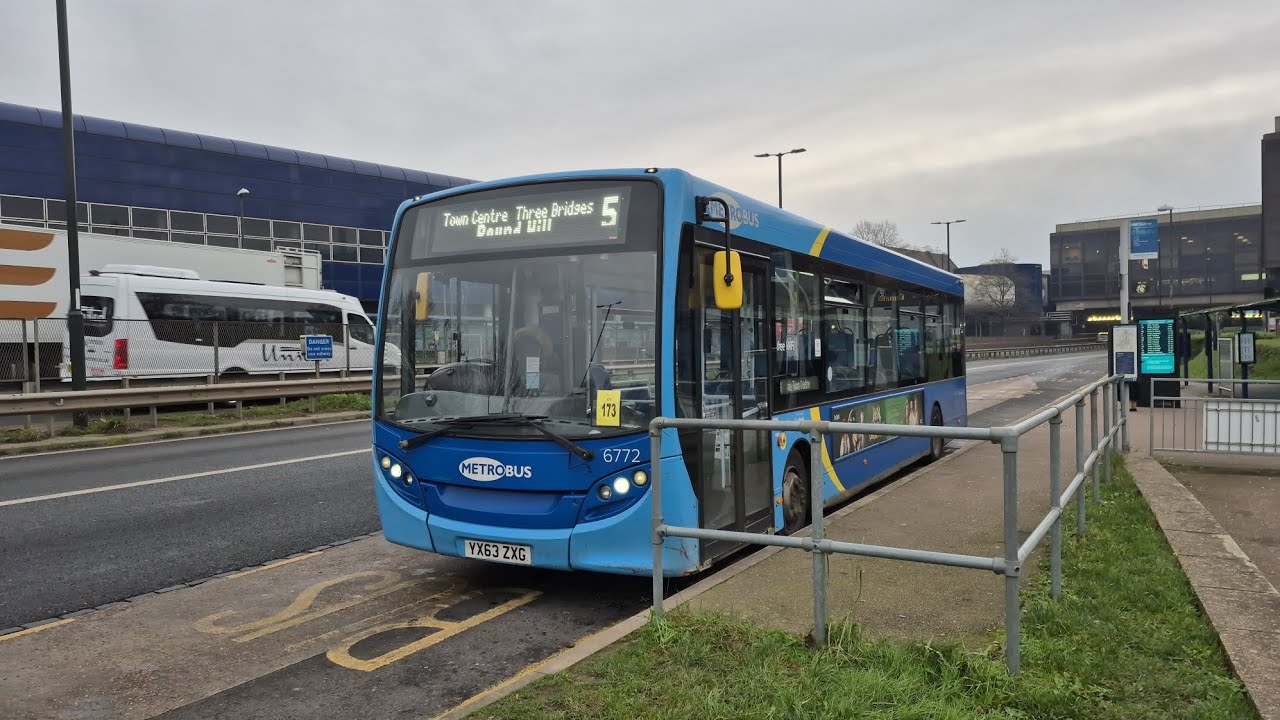 Ride on Metrobus ADL Enviro200 | 6772 (YX63 ZXG) | Route 5 - YouTube