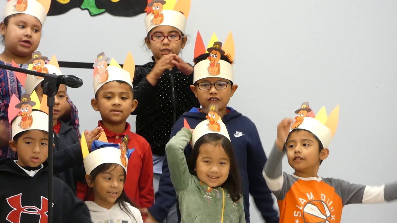 red bank primary school first grade thanksgiving - YouTube