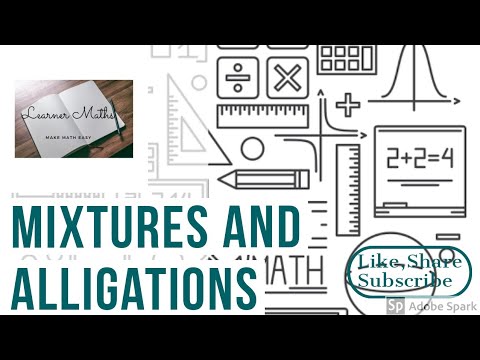 Problems based on Mixture and Alligation,easy to understand - YouTube
