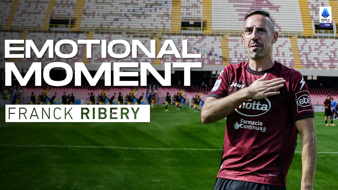 Ribery’s goodbye to football | Emotional Moment | Serie A 2022/23 - YouTube