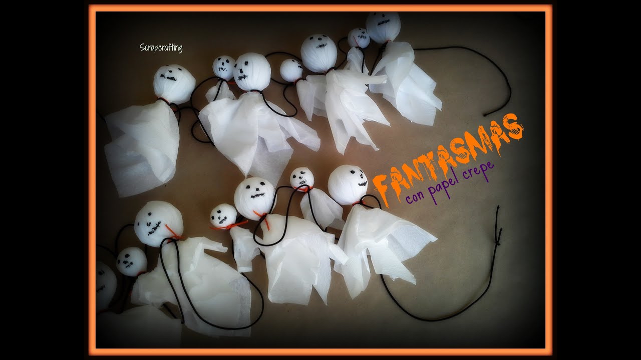 Manualidad De Fantasmas Con Campanas Y Tela De Queso