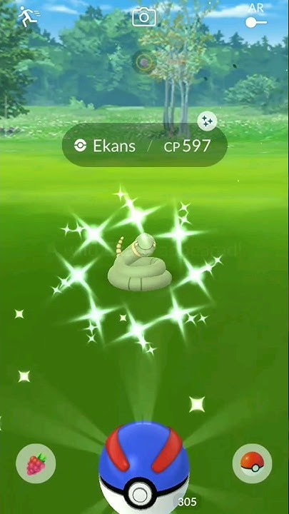 Catch Shiny Ekans in wild pokemon go #pokemon #pokemongo #shorts - YouTube