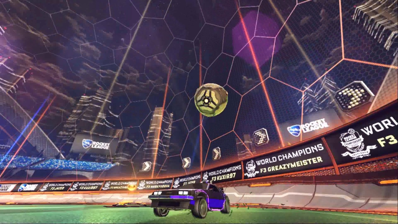 Rocket League Delorean time machine VS Batmobil montage. DLC CAR battle ...
