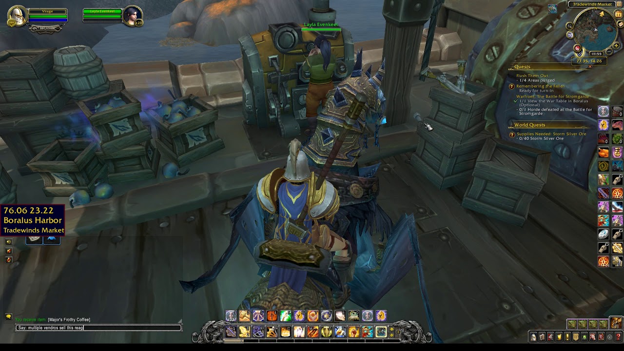 Hypersensitive Azeritometer Sensor Vendor location WoW Boralus - YouTube