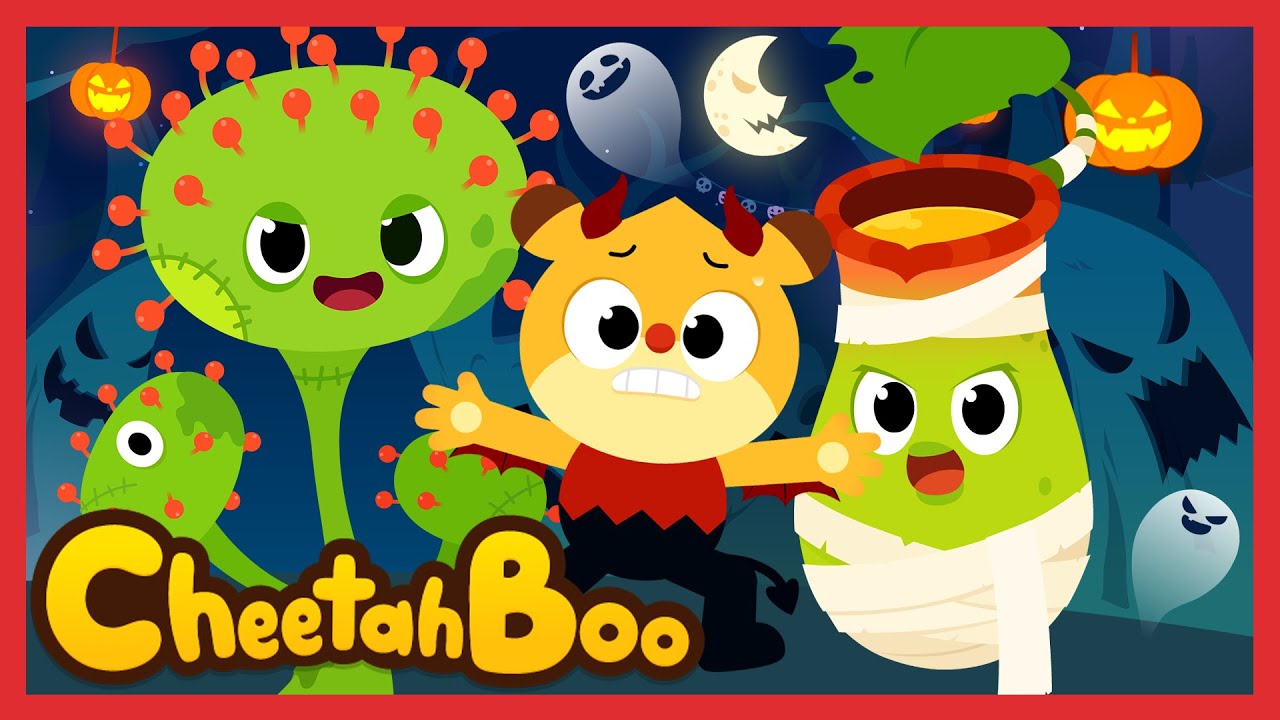 Woooo~ Scary monster plants in the forest! | Nursery rhymes | Kids song ...