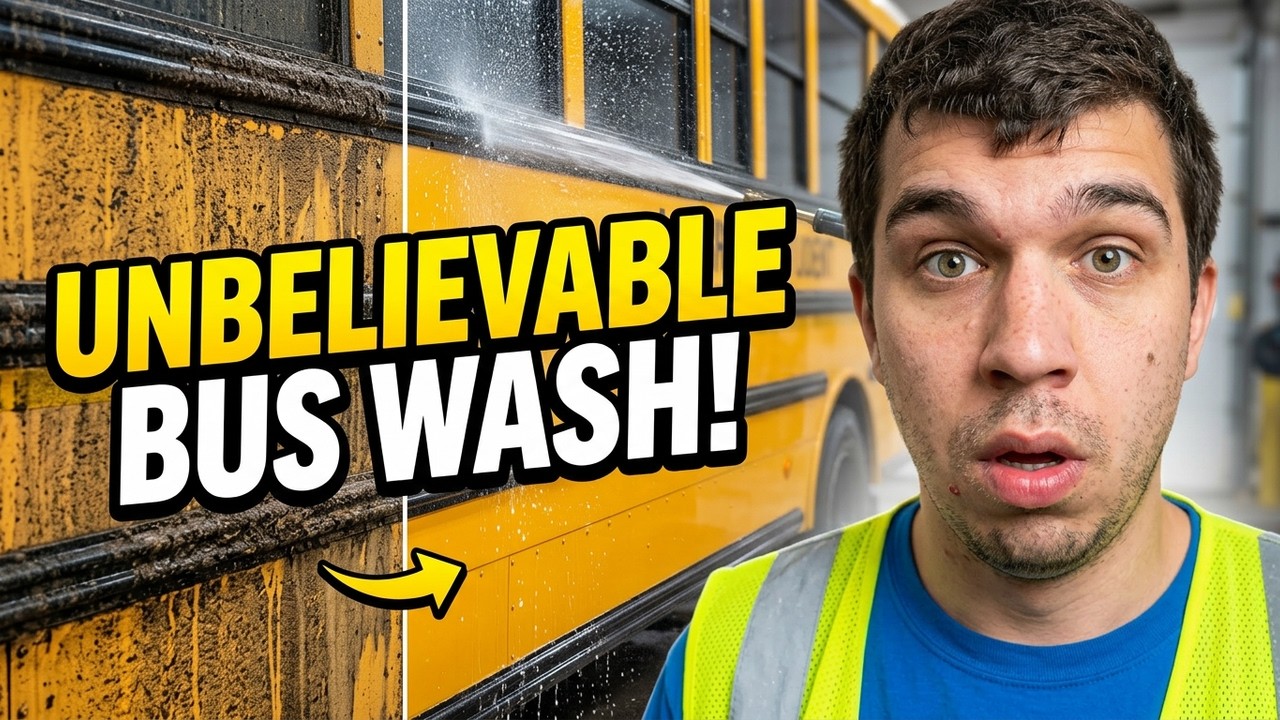 You Won’t Believe How We Wash School Buses! - YouTube