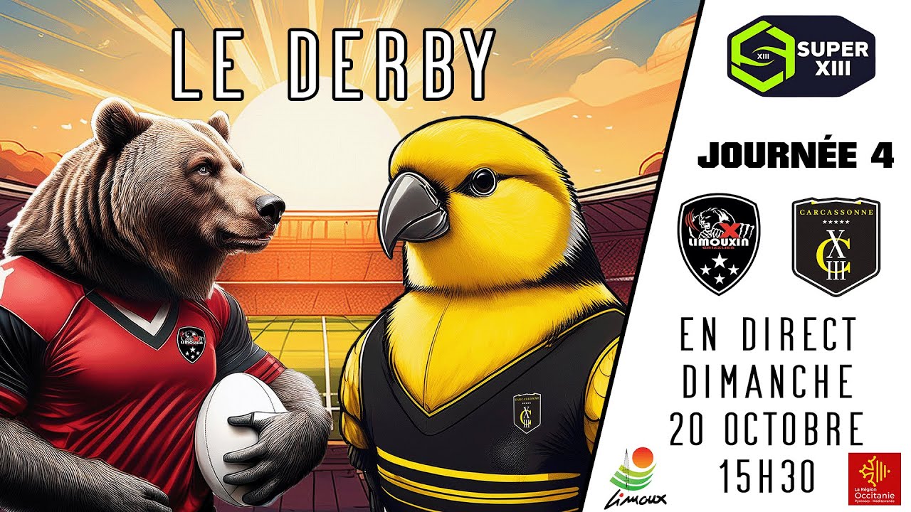 SUPER XIII - Journée 4 - Championnat de France - XIII LIMOUXIN vs ...