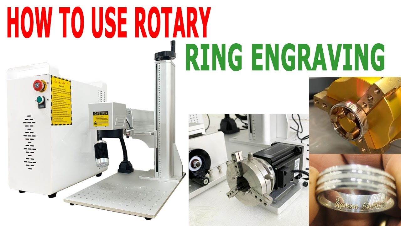 How to use rotary system engraving on the ring - YouTube