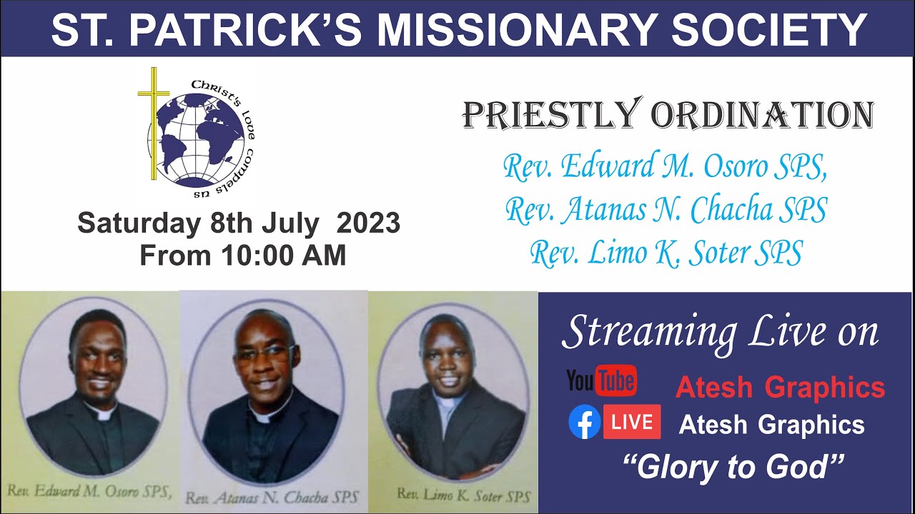 ST. PATRICK’S MISSIONARY SOCIETY - PRIESTLY ORDINATION - YouTube