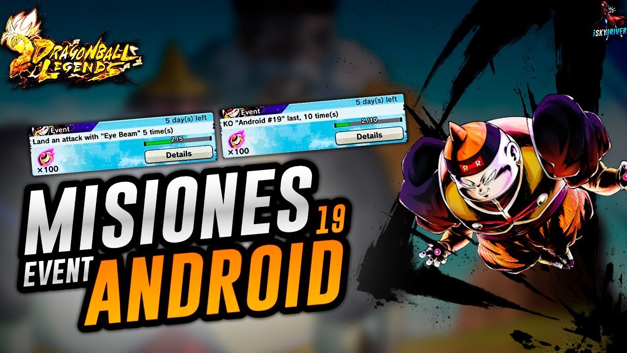 Misiones android 19 - Eye Beam - Dragon Ball Legends español - YouTube