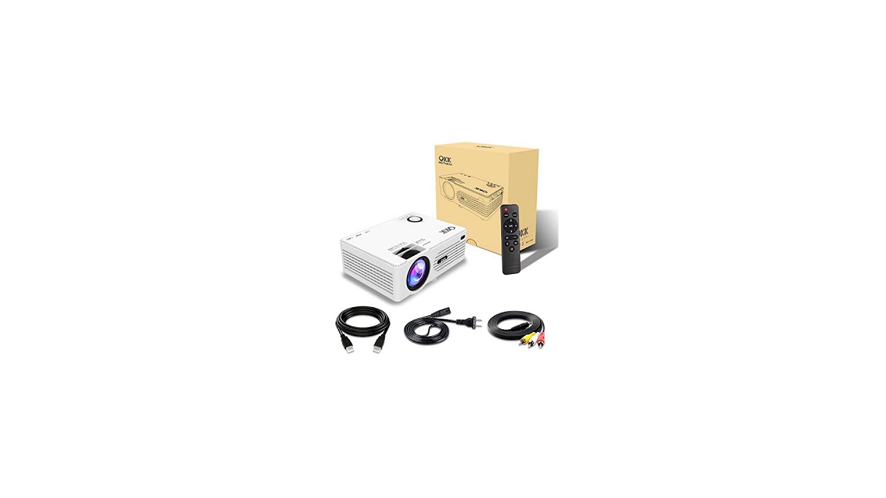 QKK Projector, Video Projector with 170 Inch and 1080P Support ...