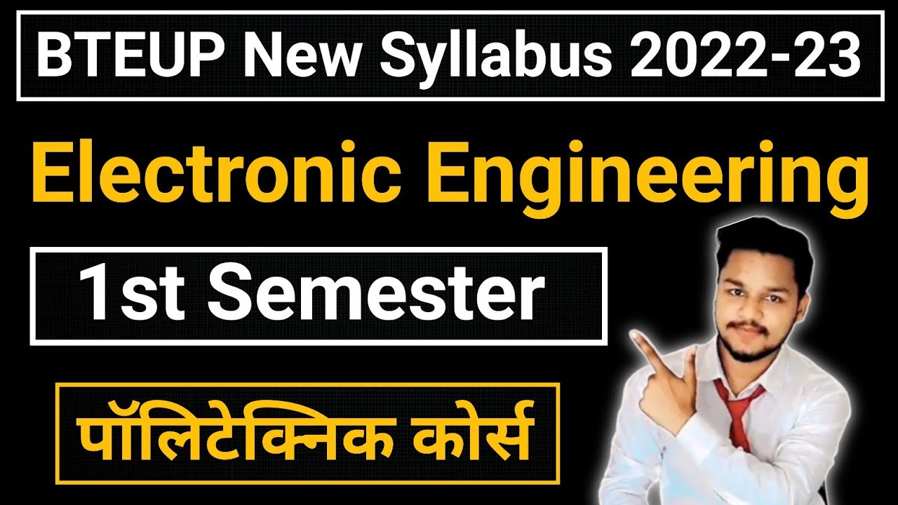Up Polytechnic 1st Semester 2022-23 Electronics Engineering Syllabus ...