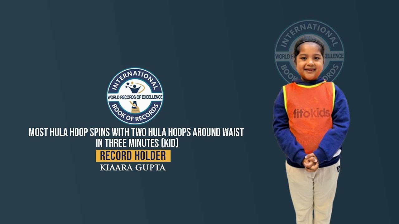 MOST HULA HOOP SPINS WITH TWO HULA HOOPS AROUND WAIST IN THREE MINUTES ...