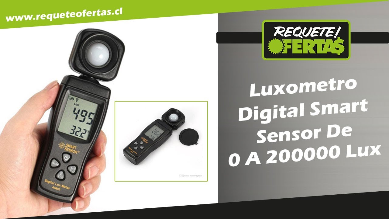 Luxometro Digital Smart Sensor De 0 A 200000 Lux - YouTube