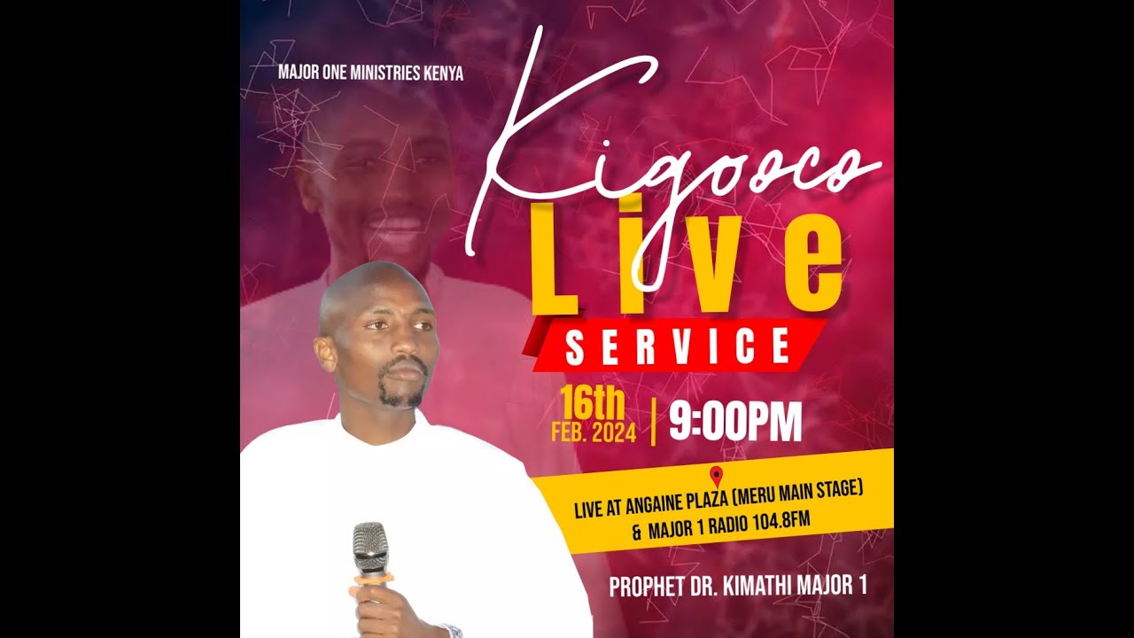 Major One Ministries Meru, Kenya || 16/02/2024 Kigooco Live Service ...