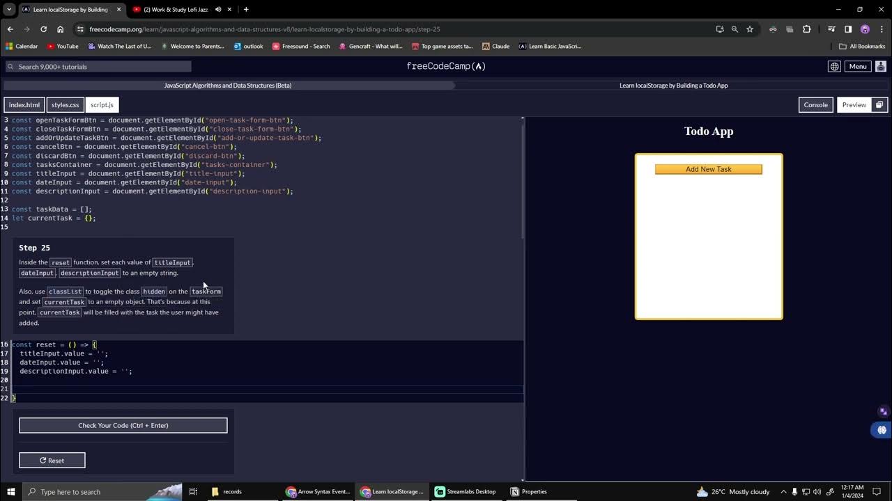 Learn Localstorage By Building A Todo App 25 Youtube